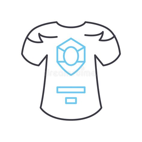 Uniform Line Icon Outline Symbol Vector Illustration Concept Sign