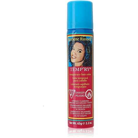 6 Pack Jerome Russell Temporary Hair Color Spray Silver 22 Oz