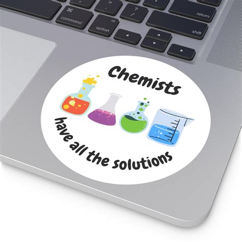 Round Stickers Chemistry Joke Science Pun Chemists T Indoor