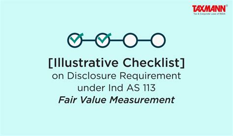 Illustrative Checklist On Disclosure Requirement Under Ind AS 113