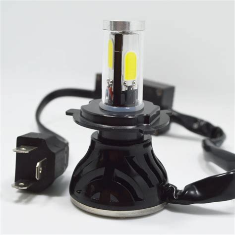 1 Set H4 80W COB Car Headlight LED Lamp High Power Chip 6000K 8000
