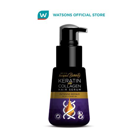 Argan Beauty Keratin With Collagen Intense Repair Serum 65ml Shopee