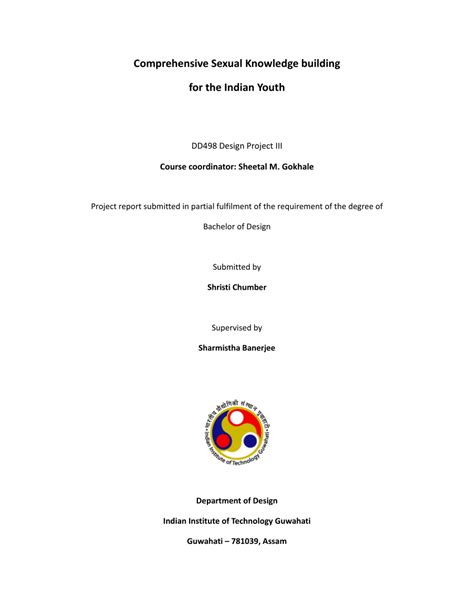 Pdf Comprehensive Sexual Knowledge Building For The Indian Youth
