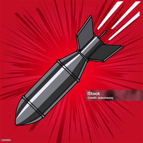 Bombe De Dessin Animé De Style Comique Avec Explosion Élément De