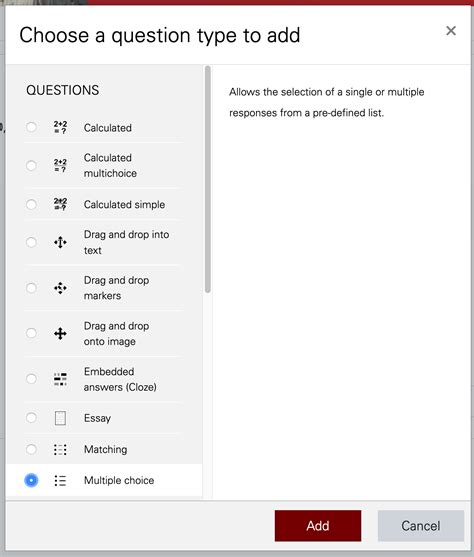 Adding A Question To A Moodle Quiz Bevin Maultsby
