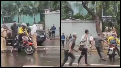 Mumbai Security Scare For Aaditya Thackeray As Biker Rams Into His Car
