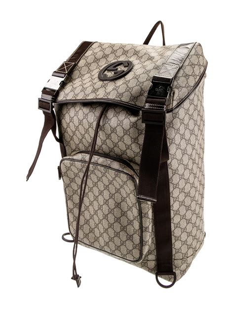 Gucci Gg Supreme Backpack Brown Backpacks Bags Guc1366507 The