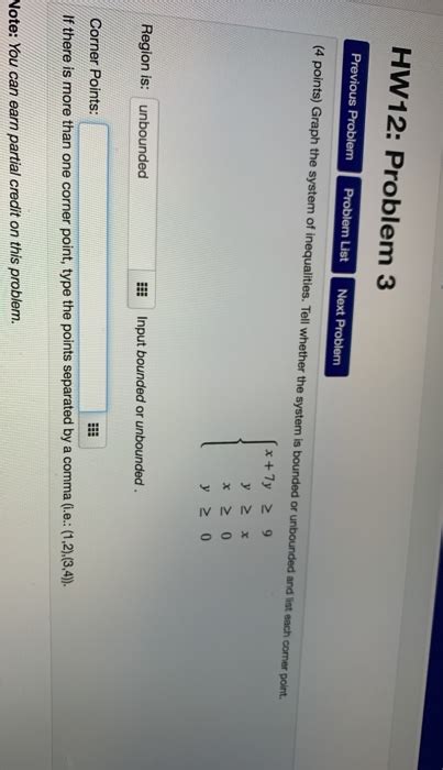 Solved Hw12 Problem 3 Previous Problem Problem List Next