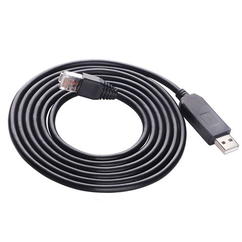 5FT USB Console Cable For Cisco Juniper Router Switch FTDI Chip USB To RS232 RJ45 Console Serial
