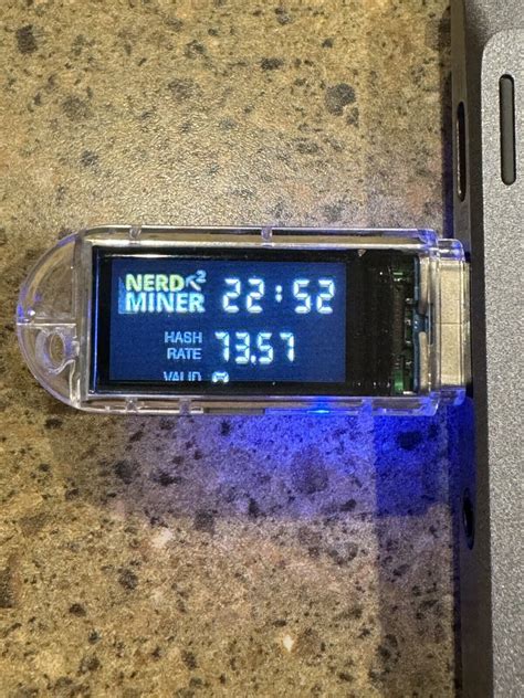 Nerd Miner V2 USB Dongle Bitcoin Solo BTC Lottery Miner Ready To Go