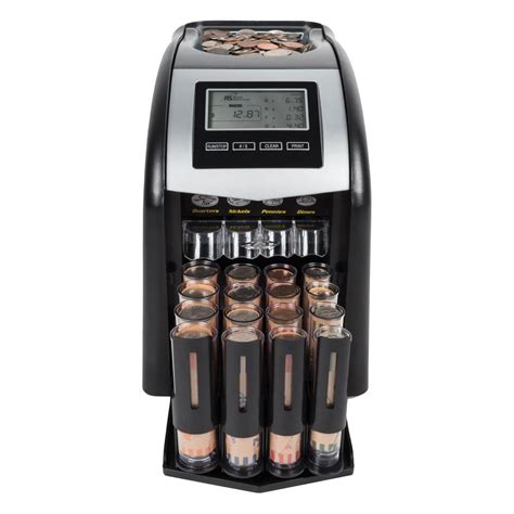 Royal Sovereign FS P Fast Sort Black Silver Row Digital Coin Counter Sorter V
