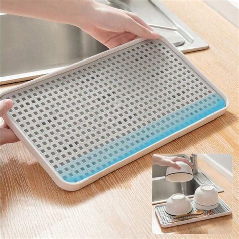 Household Double Layer Drainer Tray Detachable Vegetable Fruit Draining Plate Storage Dish