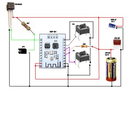 Esp8266 1 Wire And Thingspeakemoncms Elettronica Risparmio