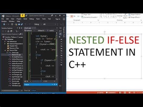 Nested If Else Statement C Programming Youtube