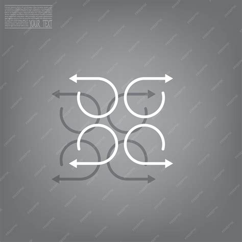 premium vector 4 arrow pictogram refresh reload rotation loop sign set