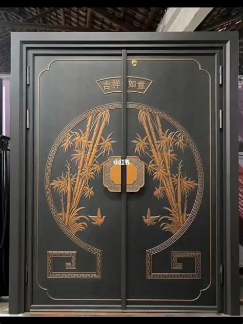 新中式双开门效果图配图网