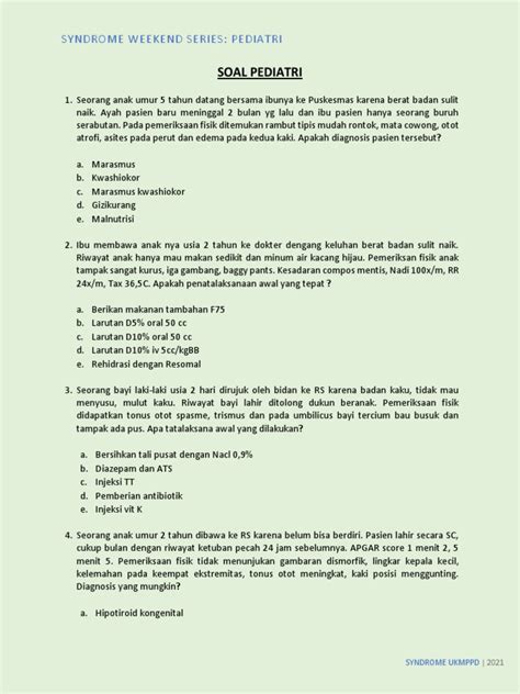 Soal Weekend Series Pediatri Pdf