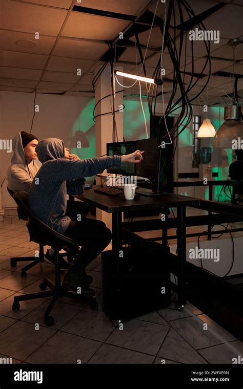 Man And Woman Hacking Professional Network To Steal Sensitive Data Using Malware For Phishing