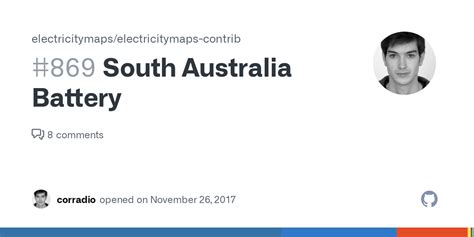 South Australia Battery · Issue 869 · Electricitymapselectricitymaps