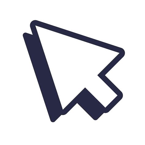 Premium Vector Vector Cursor Retro Element Icon Simple Illustration