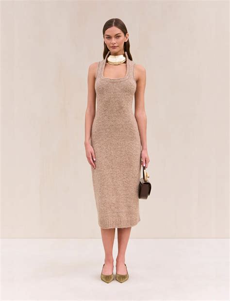 Cult Gaia Casey Knit Dress In Beach Melange Closet Singapore