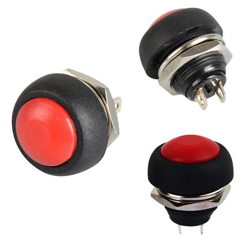 Waterproof Momentary Push Make Button Switch Off V Push Button Switch