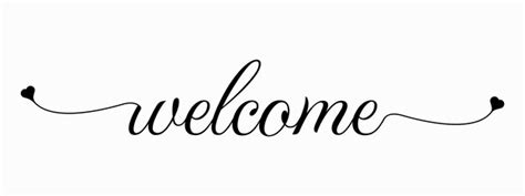 Premium Vector Welcome Text