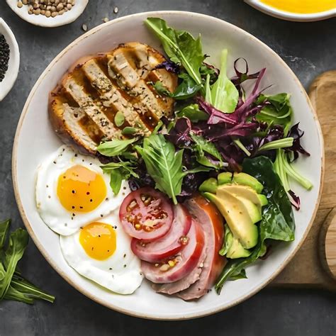 Premium Photo Healthy Eating Food Low Carb Keto Ketogenic Diet Meal