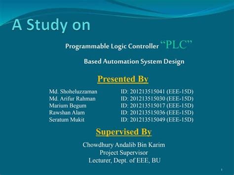 programable logic control using ladder logic ppt
