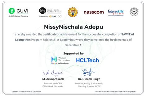 Nissynischala Adepu On Linkedin Generativeai Breakthecode Generativeai Mechinelearning