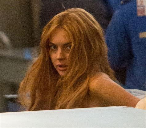Lindsay Lohan Going Through Airport Security Of The Day