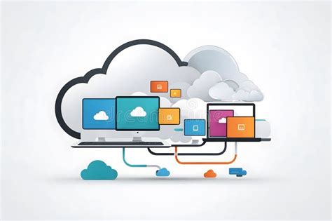 Navigating The Future Digital Storage Stock Illustration Illustration Of Support Business