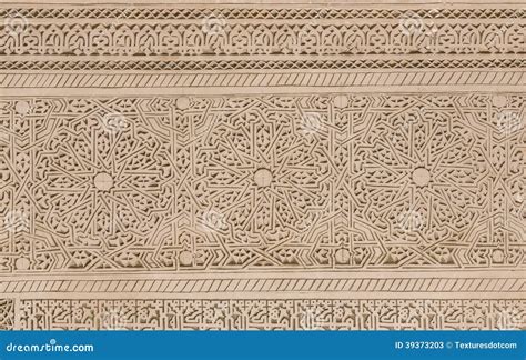 Ornate Moorish Pattern Stock Image Image Of Stucco Moroccan 39373203