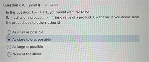 Solved Question 6 0 5 ﻿points In This Question