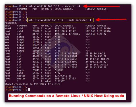 Running Commands On A Remote Linux Unix Host Using Ssh Nixcraft