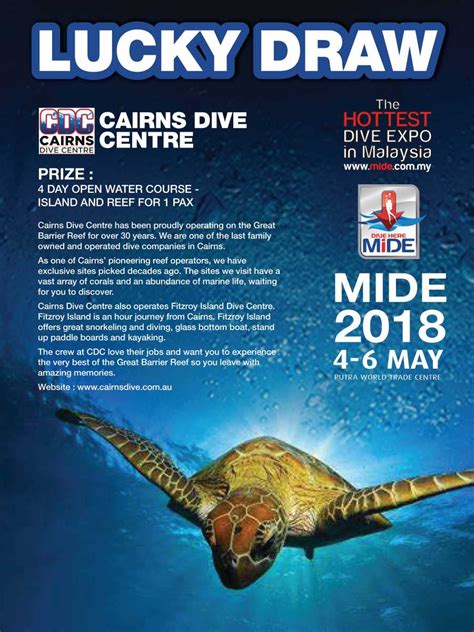 Lucky Draw Prize Malaysia International Dive Exhibition