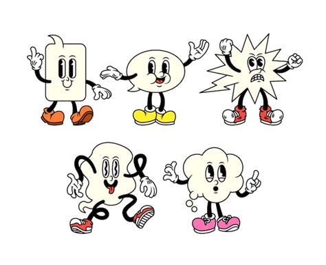 Premium Vector Speech Balloons Cartoon Characters