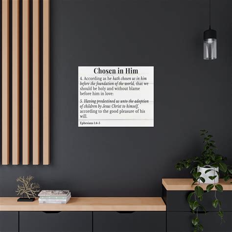 Ophelia And Co Scripture Walls Ephesians 14 5 Chosen In Christ White