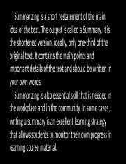 Effective Summarizing Techniques: Somebody, Wanted, But, So, | Course Hero