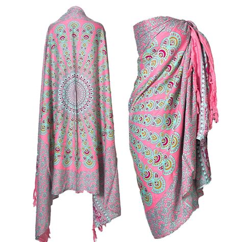 Jual Kain Pantai Mandala Tapestry Tebal Peach Tosca Souvenir Oleh Oleh