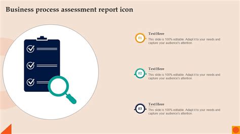 Business Process Assessment Report Icon Ppt Presentation