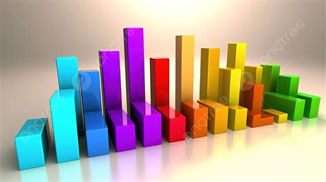 3d Bar Charts For Analyzing Business Statistics Background 3d Graph