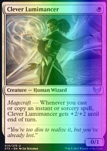 Mtg Clever Lumimancer 10 447 Strixhaven School Of Mages Lp Foil Ebay