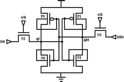 Schematic Diagram Of Sram Cell Using Dtmos Technique Download Scientific Diagram