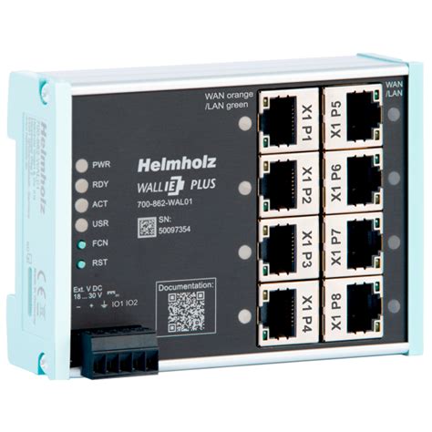 Wall Ie Plus Industrial Nat Gateway Firewall Gigabit 8 Port Helmz
