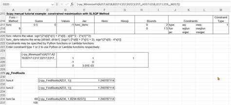Scipy Functions With Excel And Pyxll 3 Solvers 1 Newton Excel Bach