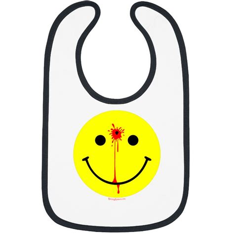 Smiley Face With A Bullet Hole Have A Nice Day Smiley Face Bibs