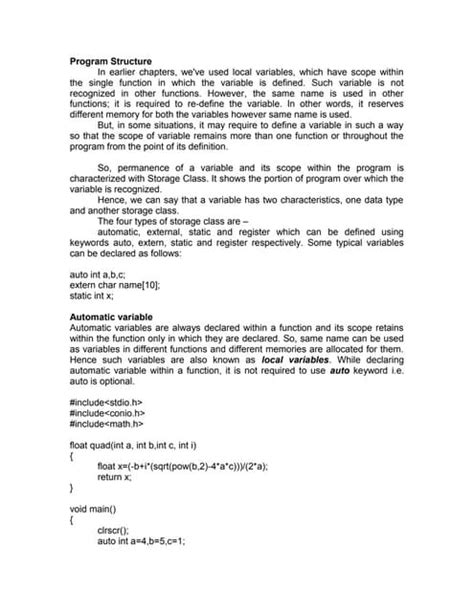 5program Structure Doc