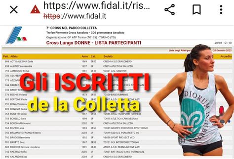 Bio Correndo Gli Iscritti Del Cross Parco Colletta Tanti I Possibili Protagonisti Diretta