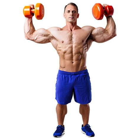 Download Muscle Man With Kettlebell Png 69